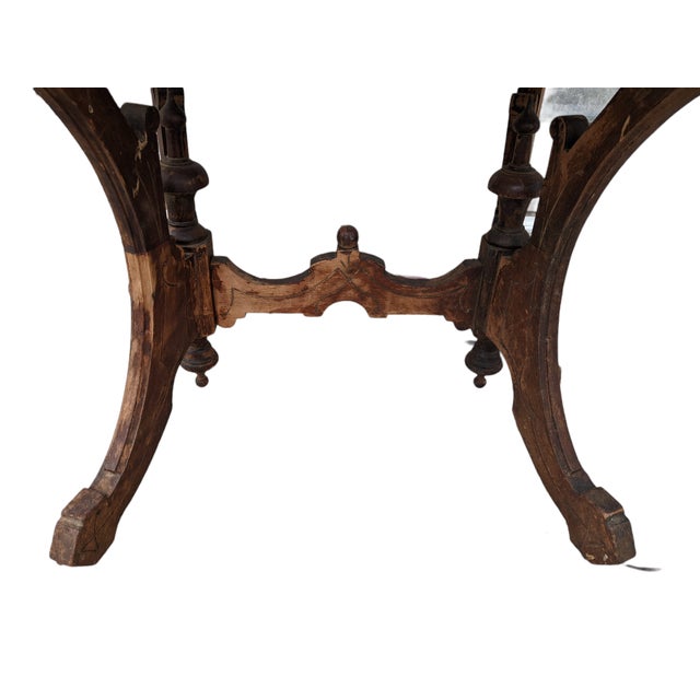 1890s Eastlake Victorian Carved Parlor Accent Table | Chairish