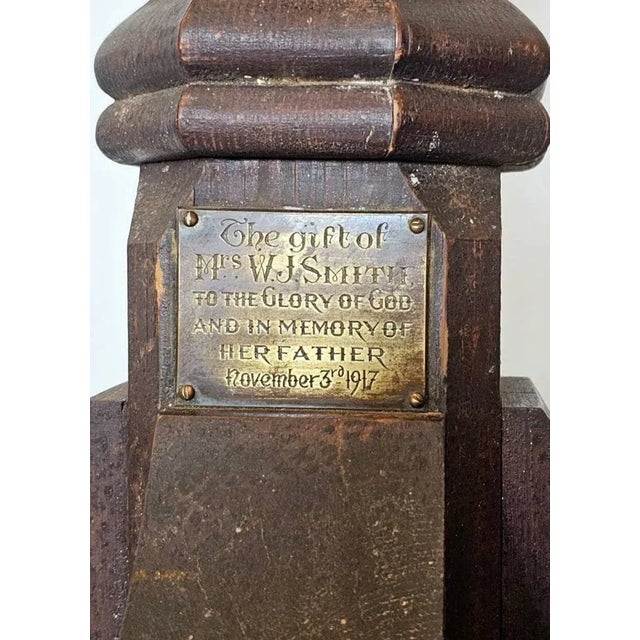 Large Antique Gothic Revival Carved Oak Church Altar | Chairish