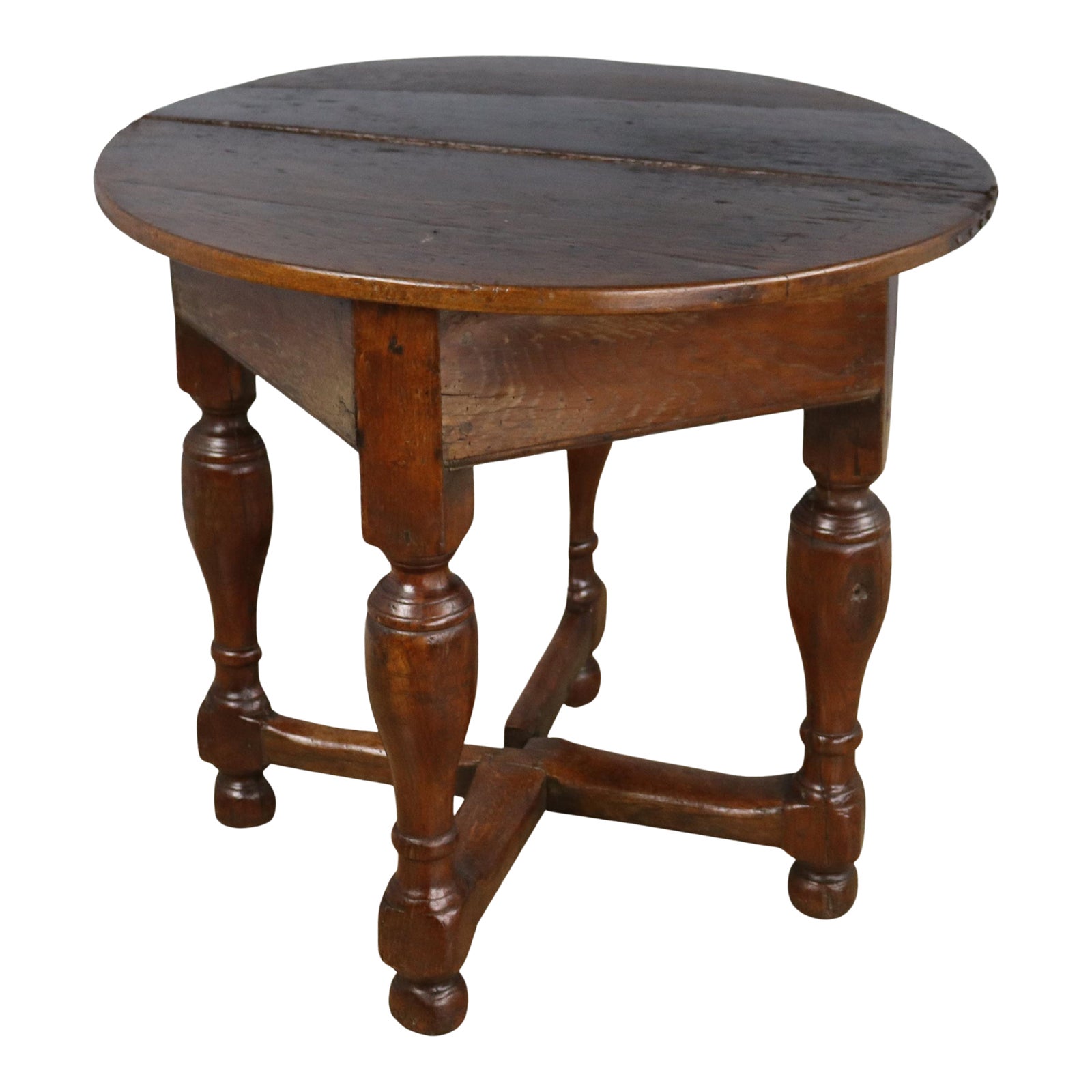 Early 19th Century English Oak Credence Table | Chairish