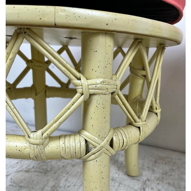 Vintage Ficks Reed Rattan Swivel Stools- a Pair | Chairish