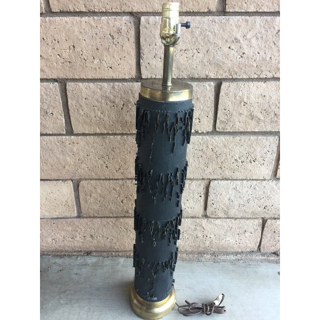 1950s Wallpaper Roll Lamp | Chairish