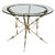 Glass Top Bronze Base End Table Attributed Jansen | Chairish