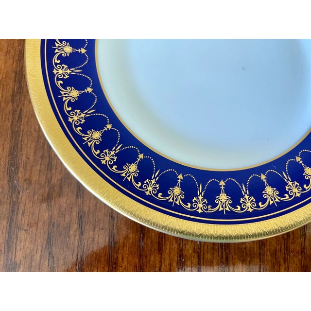 1980s Royal Worcester Imperial Bone China Gold Cobalt Blue Bread ...