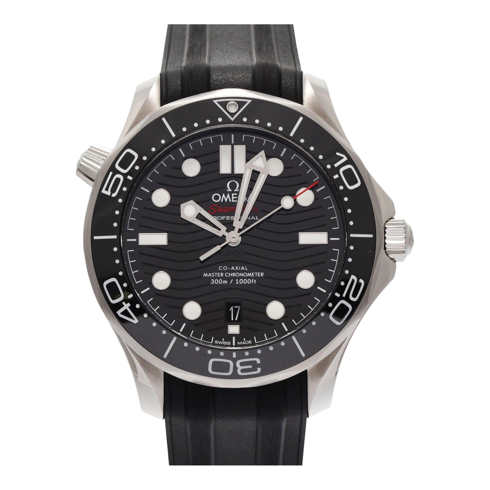 Omega Seamaster 300 Co-Axial 210.32.42.20.01.001 Men's Ss/Rubber Watch ...