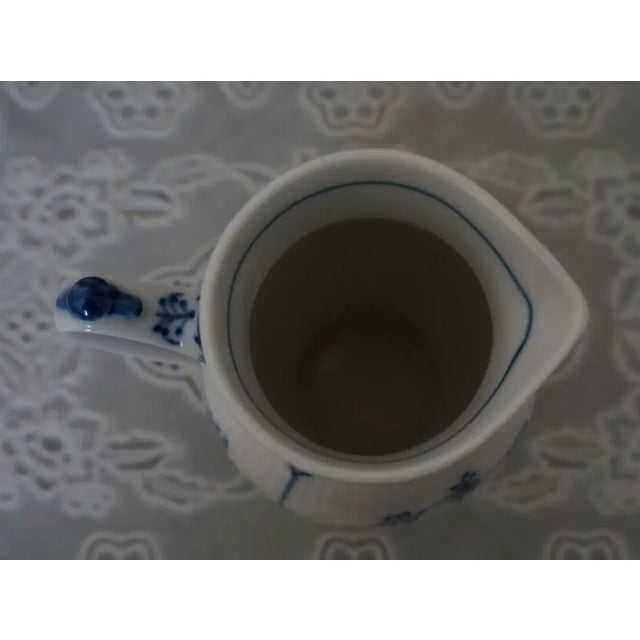 Vintage Royal Copenhagen Blue Fluted Plain Jug / Pitcher | Chairish