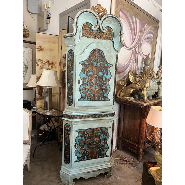 Mid 19th Aqaqq Italian Dear Is Carved and Gilt Wood Cornerback | Chairish
