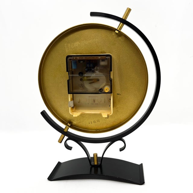 1970s Modernist Brass Mantel Clock, Weimar Germany | Chairish