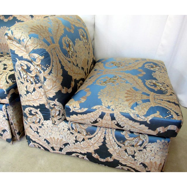 Grafton Furniture Company Custom Made Lounge Chairs With a Tiger Print ...