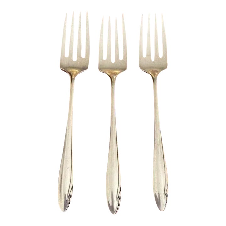 Stunning Mid 20th Century Lasting Spring Salad Forks- Set of 3 No ...