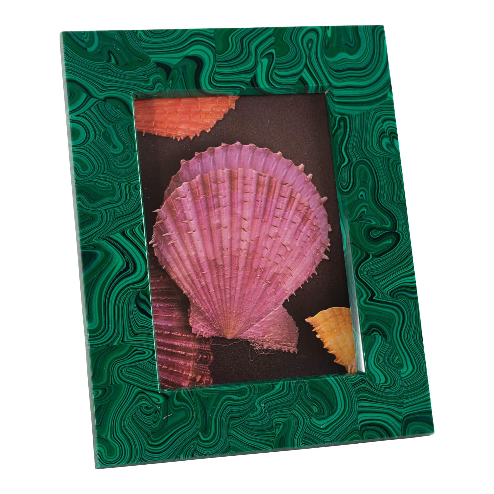 Vintage Faux Malachite Picture Frame | Chairish