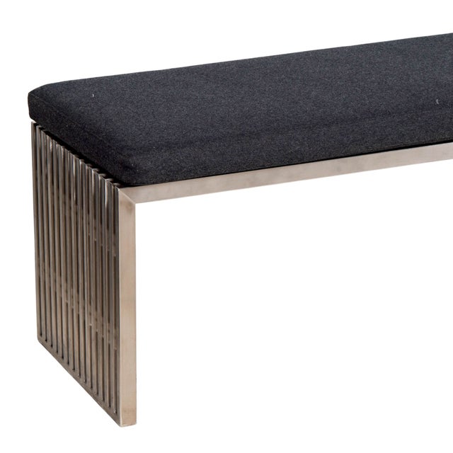 Late 20th Century Set of Five Custom Modern Brushed Stainless Steel ...