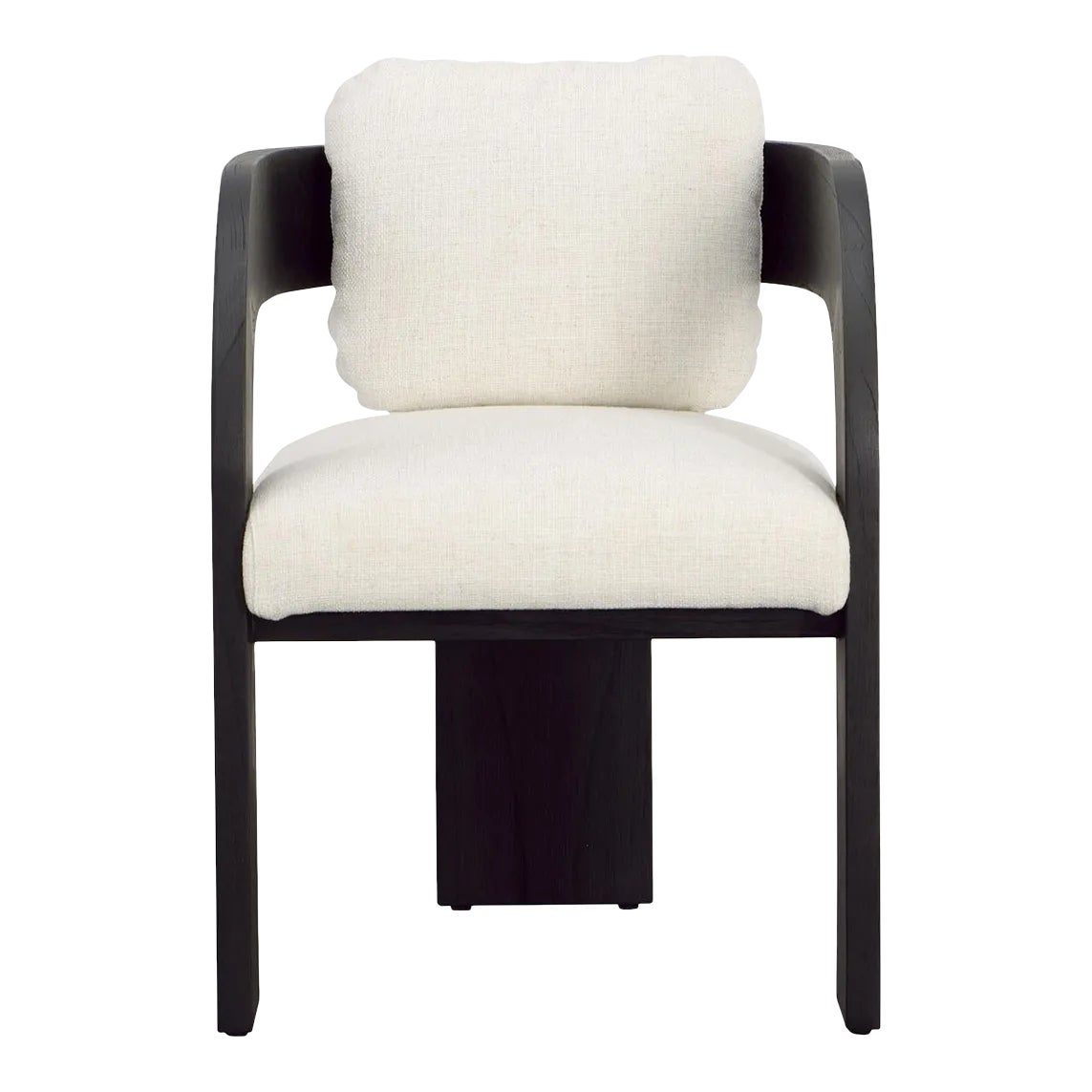 Mod Black Arched Arm Dining Chair | Chairish