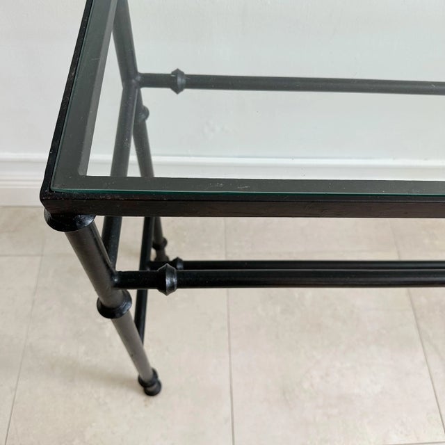 Black Iron Console Table | Chairish