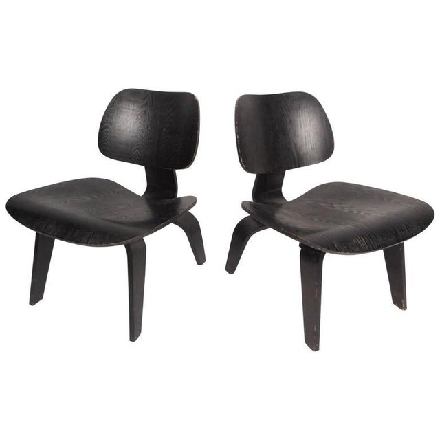 Charles Eames Dcw Ebonized Side Chairs for Herman Miller - a Pair ...