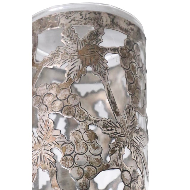 Pr. Mexican Silver Overlay Highboy Glasses Marked 925 Rfr Hecho en ...