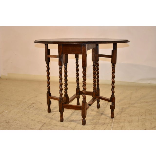 Edwardian English Gate Leg Table, Circa 1900 | Chairish
