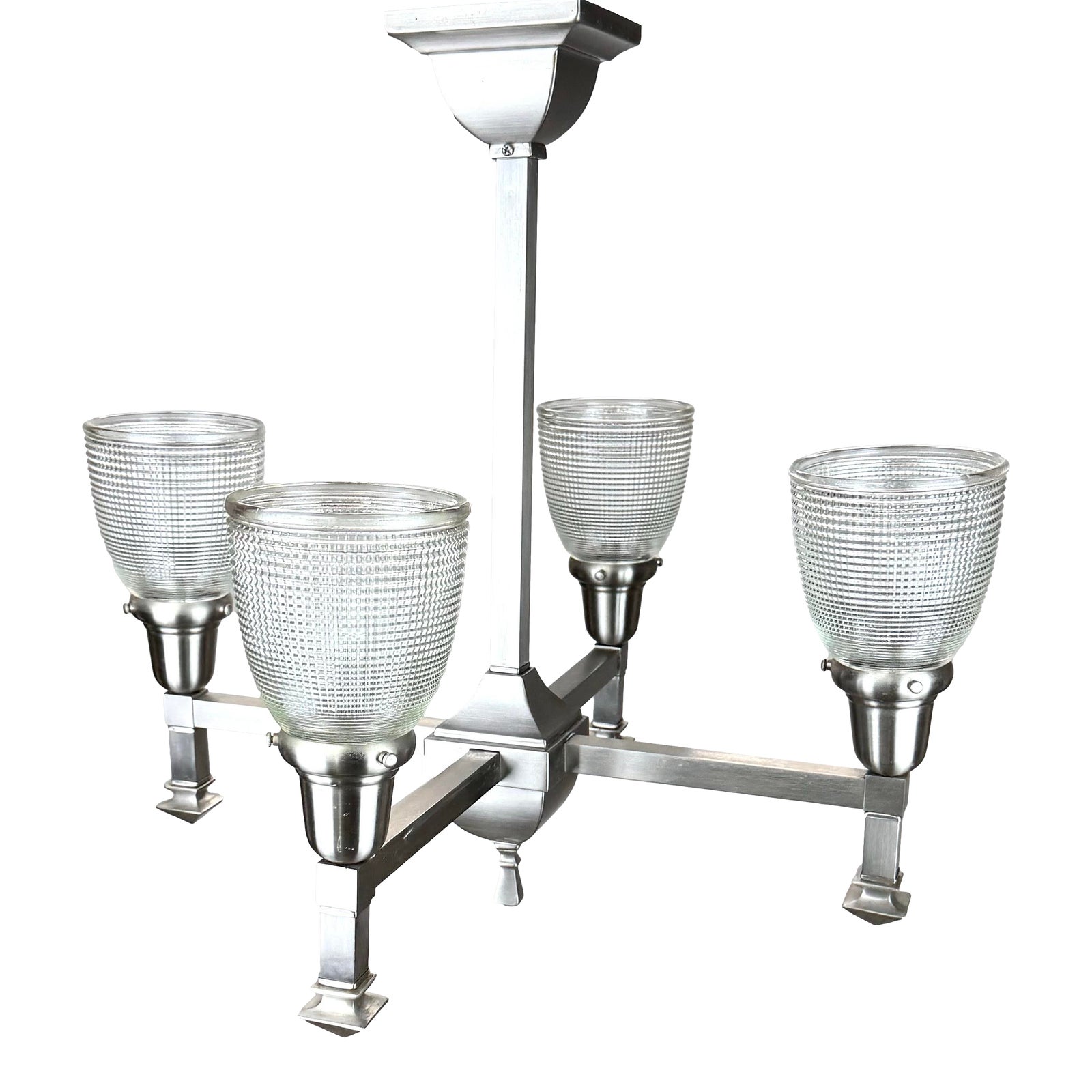 Brushed Nickel 4-Light Chandelier by Brass Light Gallery, Milwaukee ...