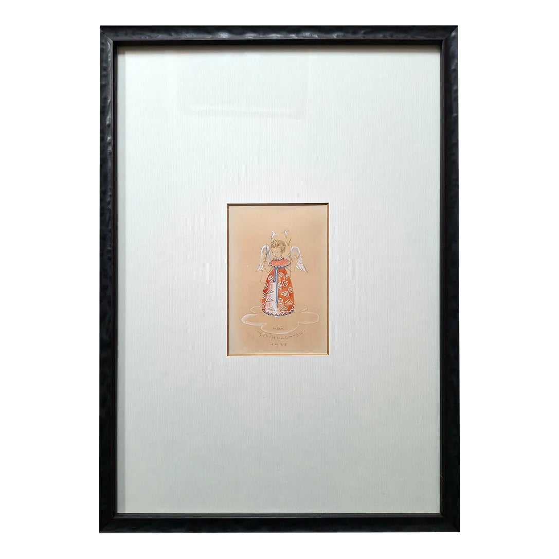 Mela Köhler, Christmas, 1930s, Watercolor | Chairish