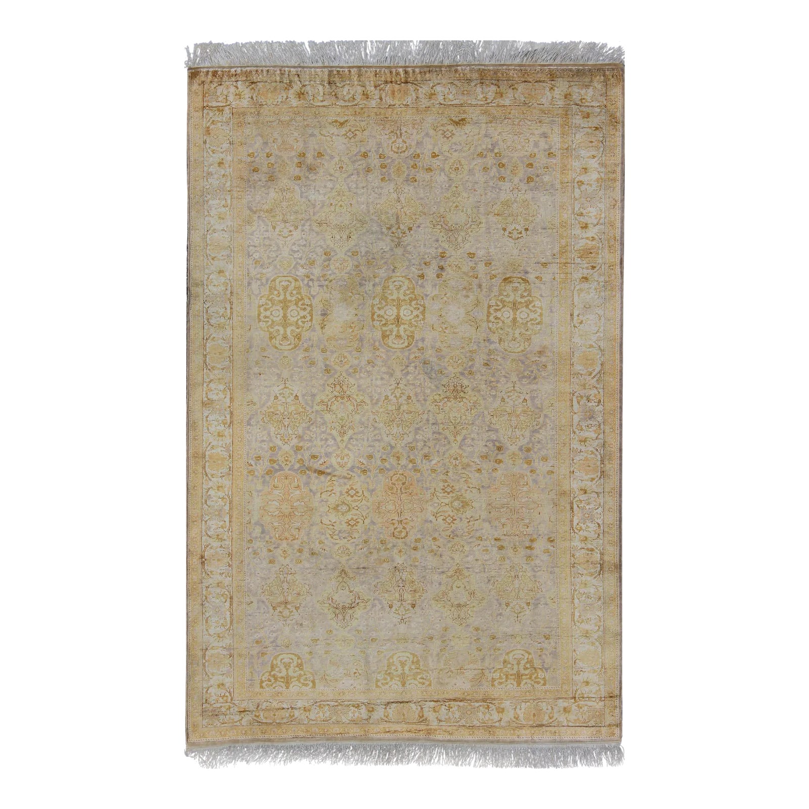 Mid 20th Century Silk Turkish Sivas With All-Over Stylized Design in ...
