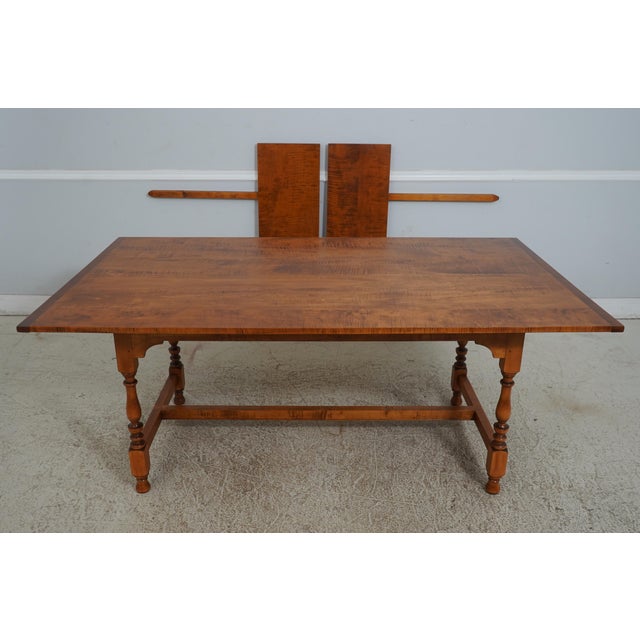 Dr Dimes Tiger Maple Country Dining Room Table | Chairish
