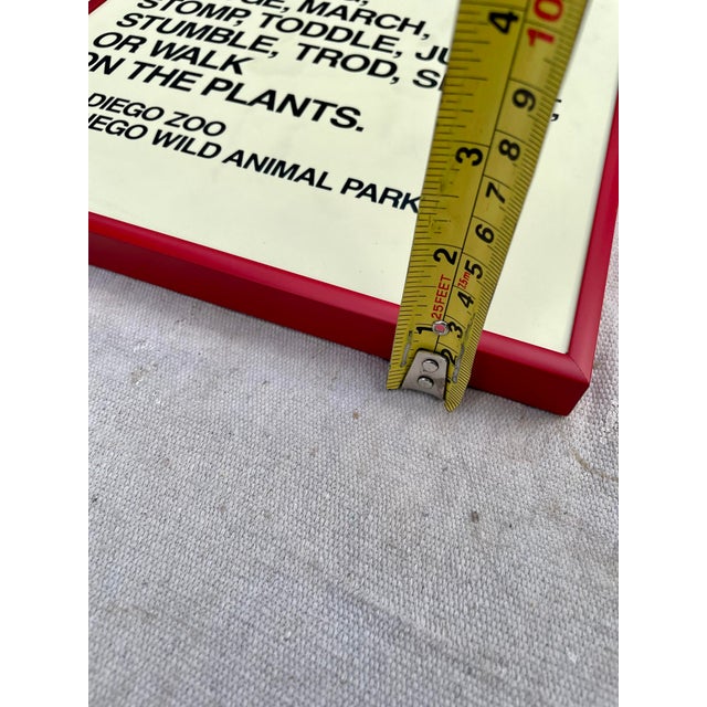 Late 20th Century San Diego Zoo Sign - Plant Protection With Graphic ...