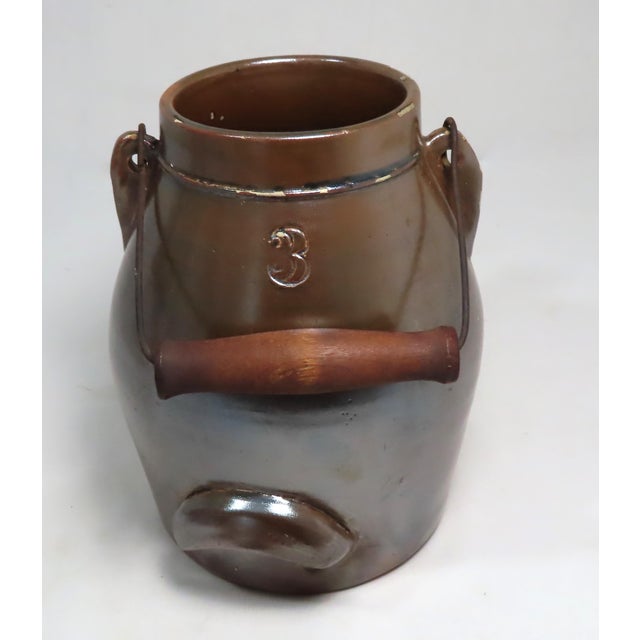 Antique American Primitive Stoneware Batter Jug Circa 1880s | Chairish