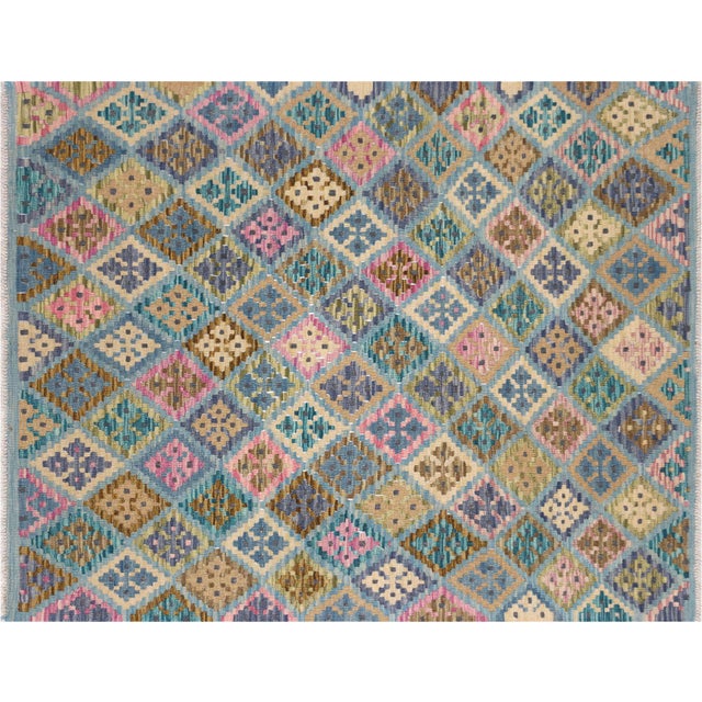 1990s Contemporary Afghan Kilim Rug | Chairish