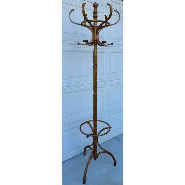 1960s Vintage Mid-Century Modern Bentwood Coat Rack Hall Tree ...