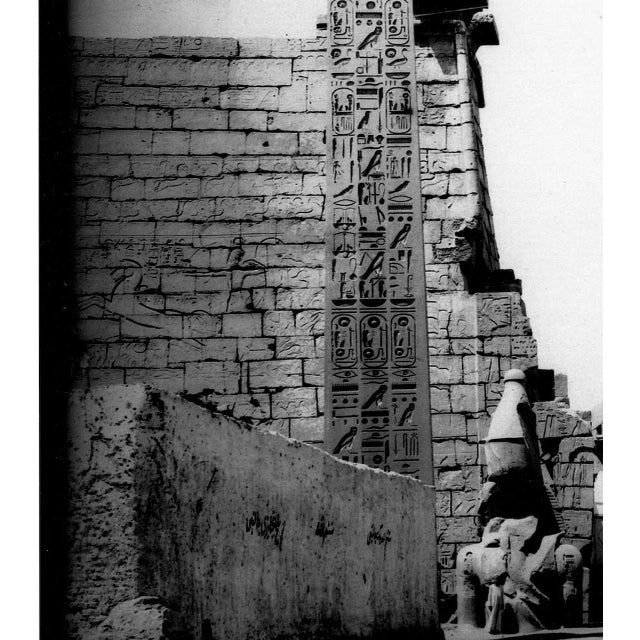 2000s Luxor Temple, Egypt Black & White Photograph | Chairish