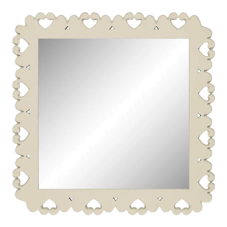 Fleur Home Garden District Satsuma Square Mirror in Delaware Putty ...