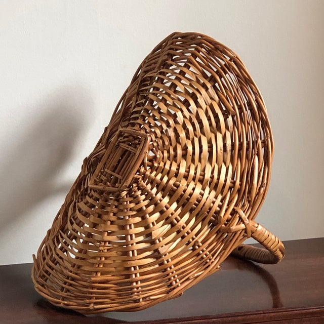 Mid-20th Century European Flower Gathering Basket | Chairish