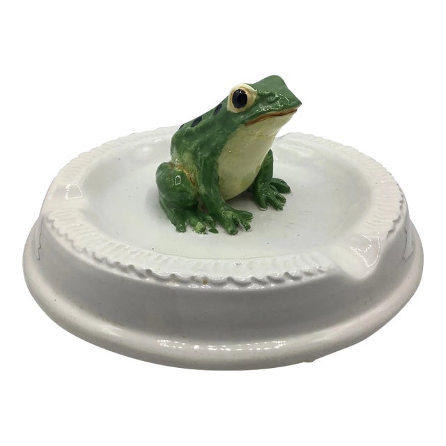 Vintage Italian Ceramic Frog Ashtray for Jay Wilfred | Chairish