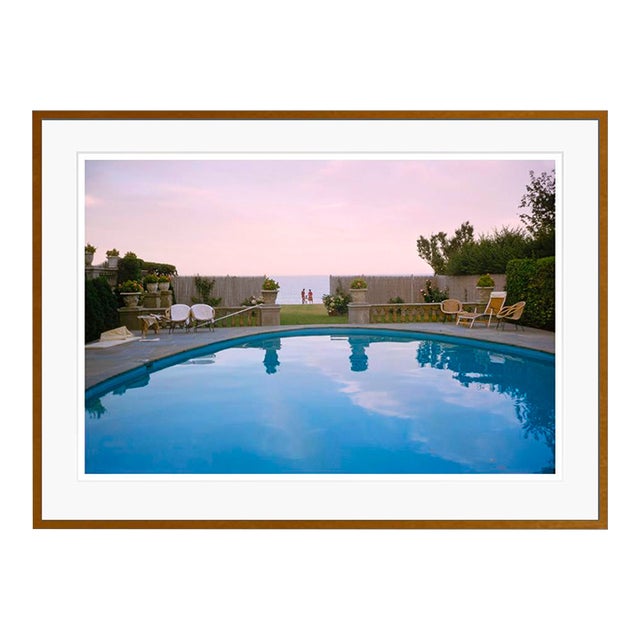 Early 2000s Sunset by the Pool 1962 by Toni Frissell Framed C Print ...