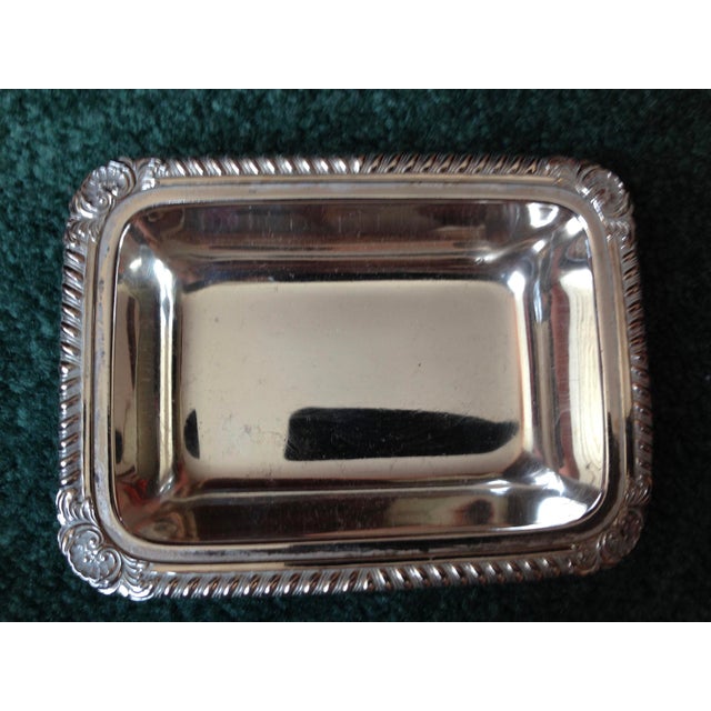 Silver Plated Hollowware Miniature Rectangular Covered Container | Chairish