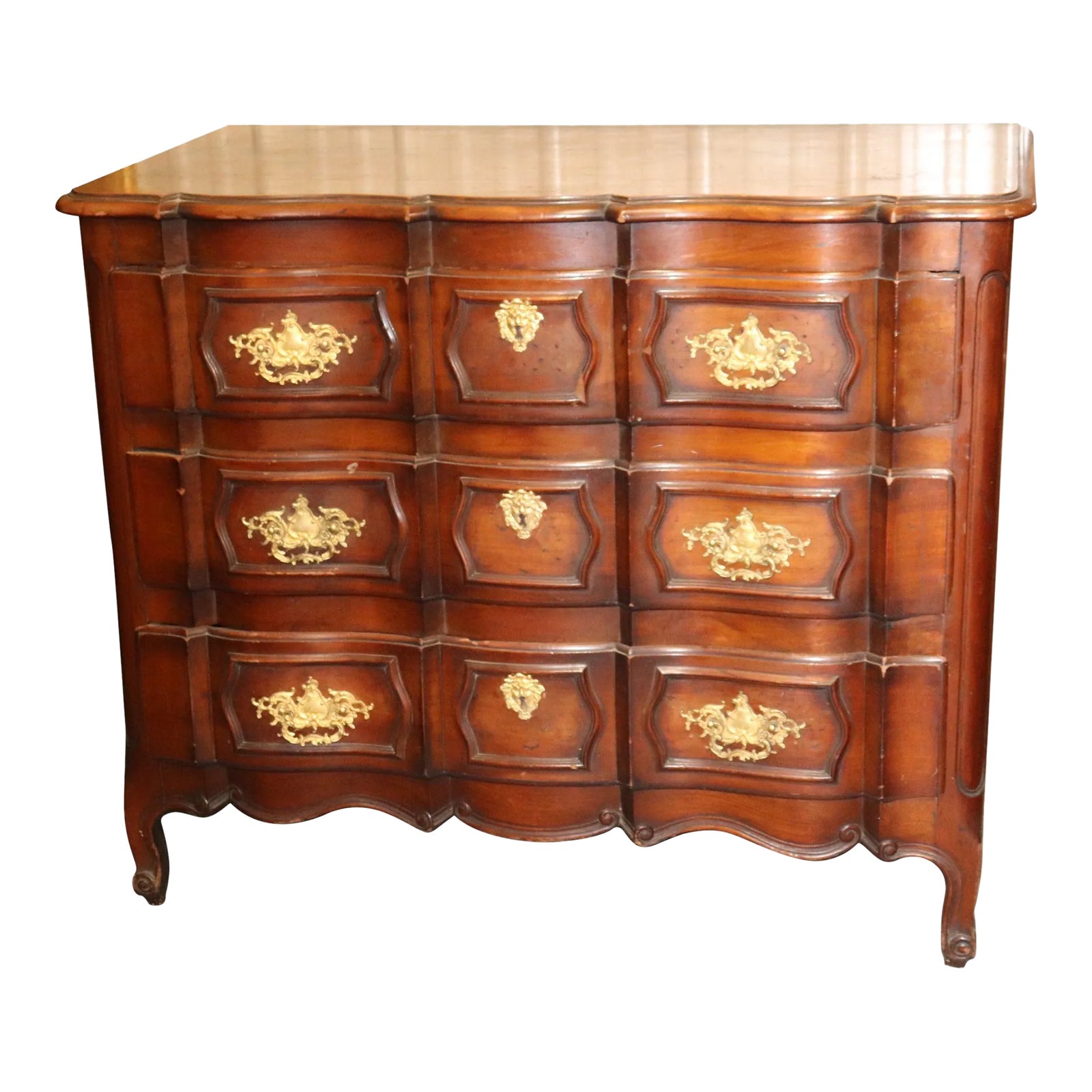 Antique Period French Louis XV French Provincial Walnut Commode Circa ...