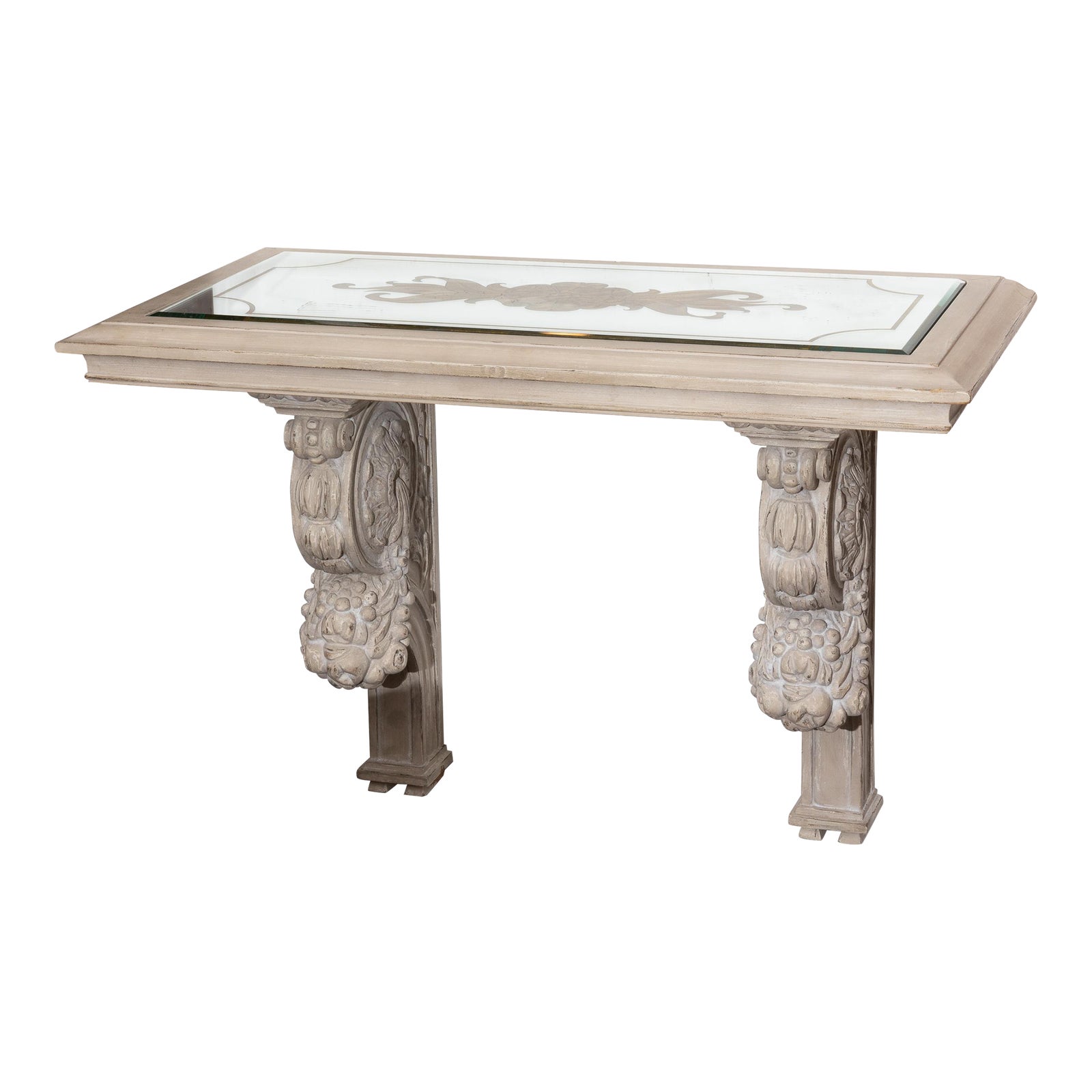 Custom Hanging Mirror Top Wall Brackets / Consoles (Sold Individually) | Chairish