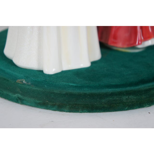 1990s Royal Doulton Centerpiece Figurines in Bell Jar Queen Elizabeth ...