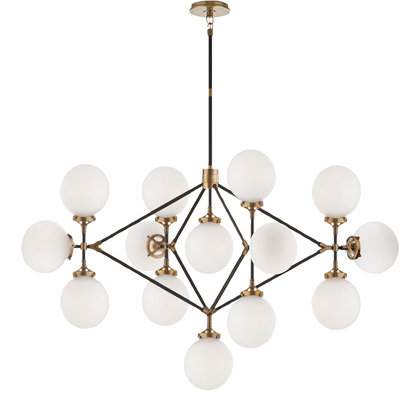 Ian K. Fowler for Visual Comfort Signature Bistro Four Arm Chandelier ...