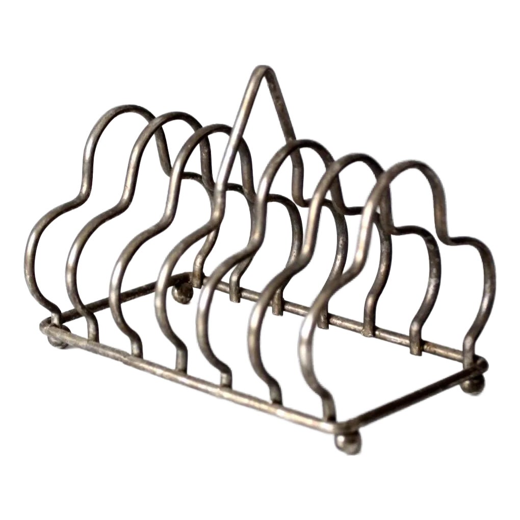 Art Deco Silver-Plated English Toast Rack | Chairish