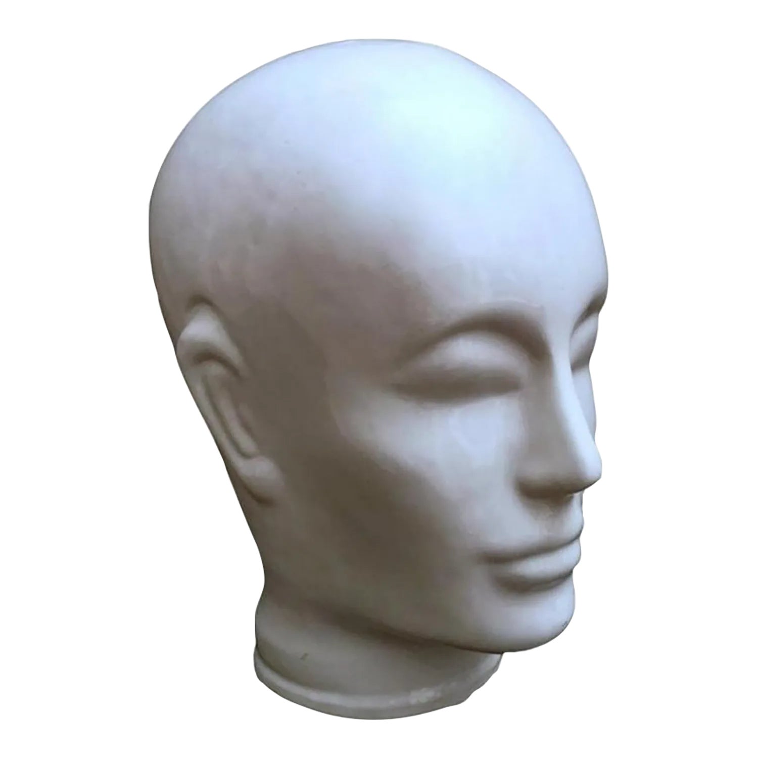Vintage Italian Head in White Glazed Ceramic | Chairish