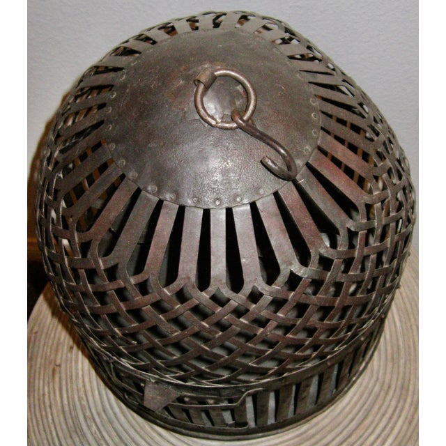 Medieval Gothic Style Iron Bird Cage With Latticework Dome | Chairish