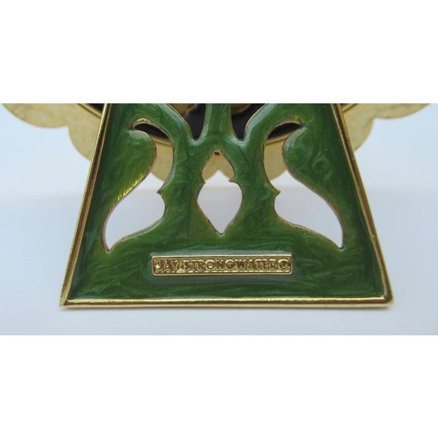 Vintage Jay Strongwater Round Enameled & Swarovski Crystal Picture ...