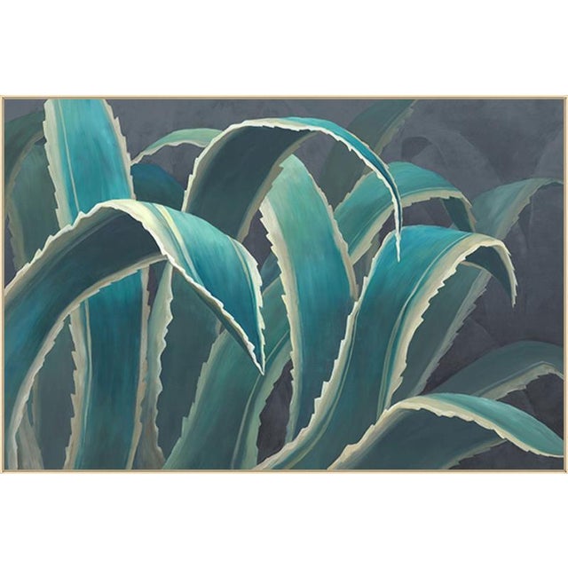 "Night of Leaves 2" Plant Still Life Painting by Beverly Fuller Framed ...