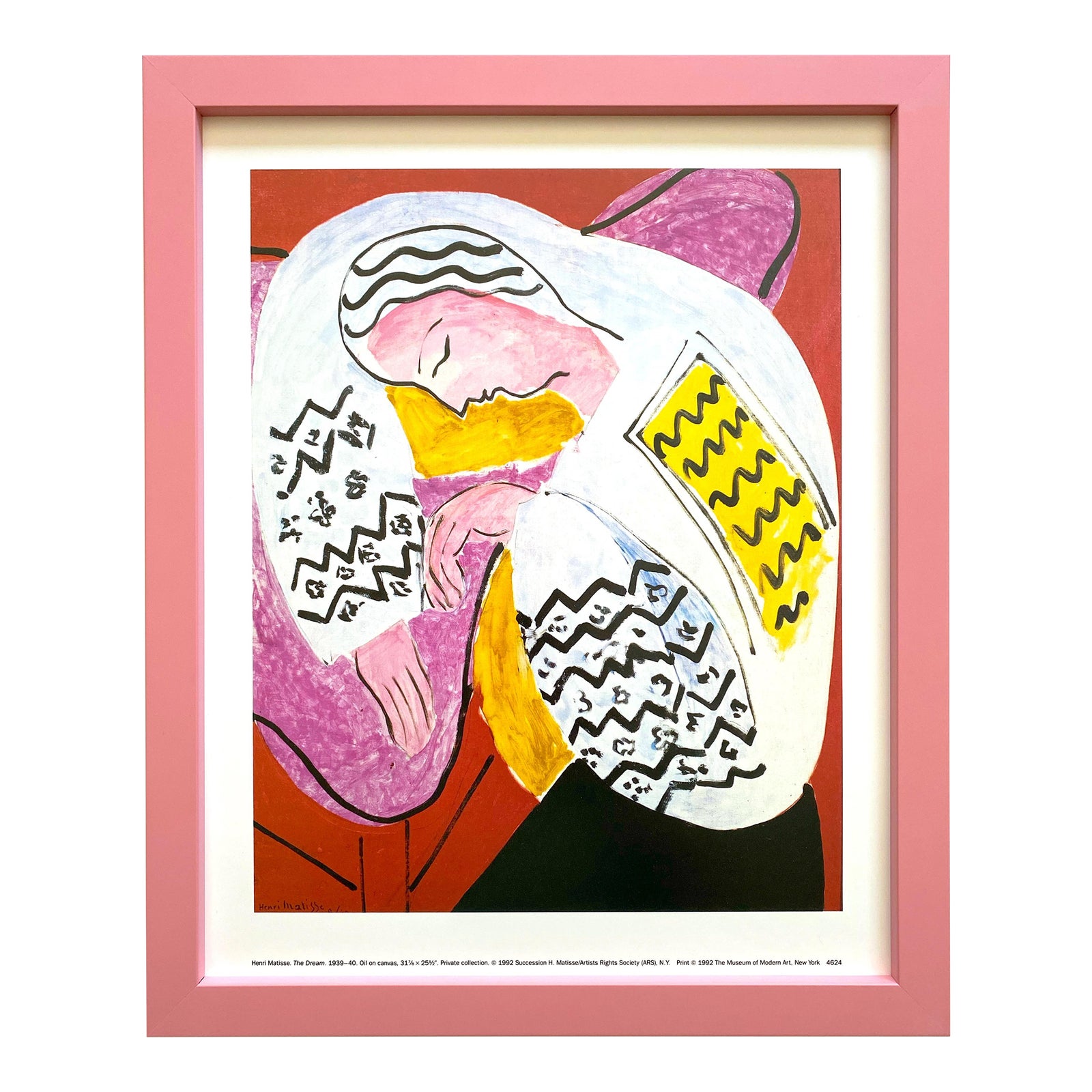 Henri Matisse Vintage 1992 Museum of Modern Art Framed Offset ...