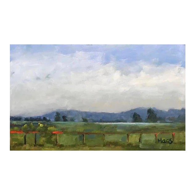 Cottage Style Oil Painting, "After the Rain, Rush Ranch" | Chairish