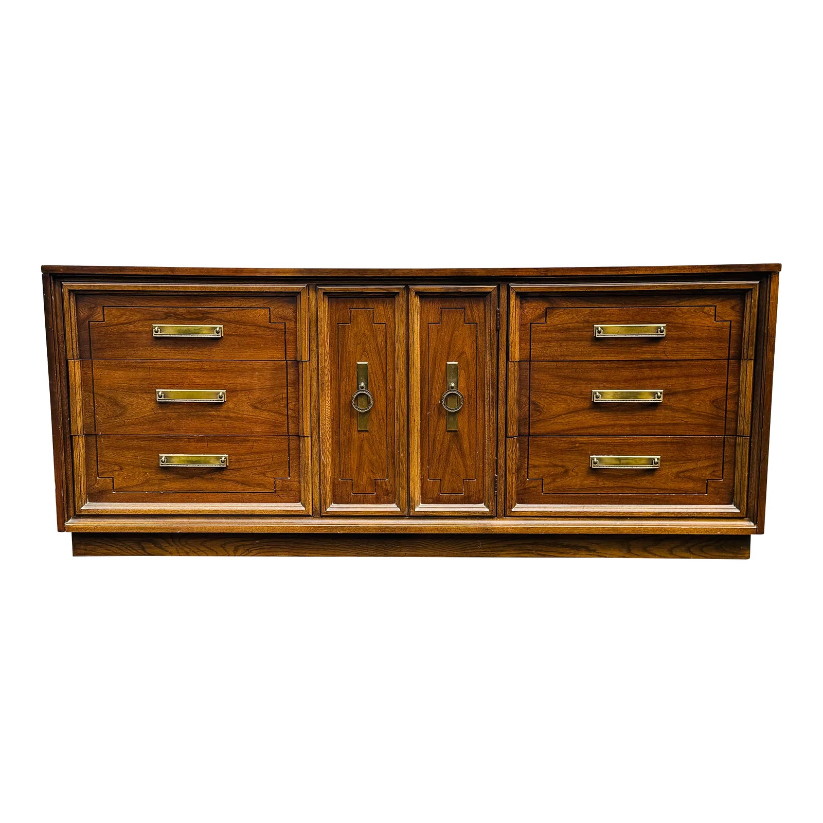 Vintage 1960s Triple Dresser by Dixie Furniture Company | Chairish