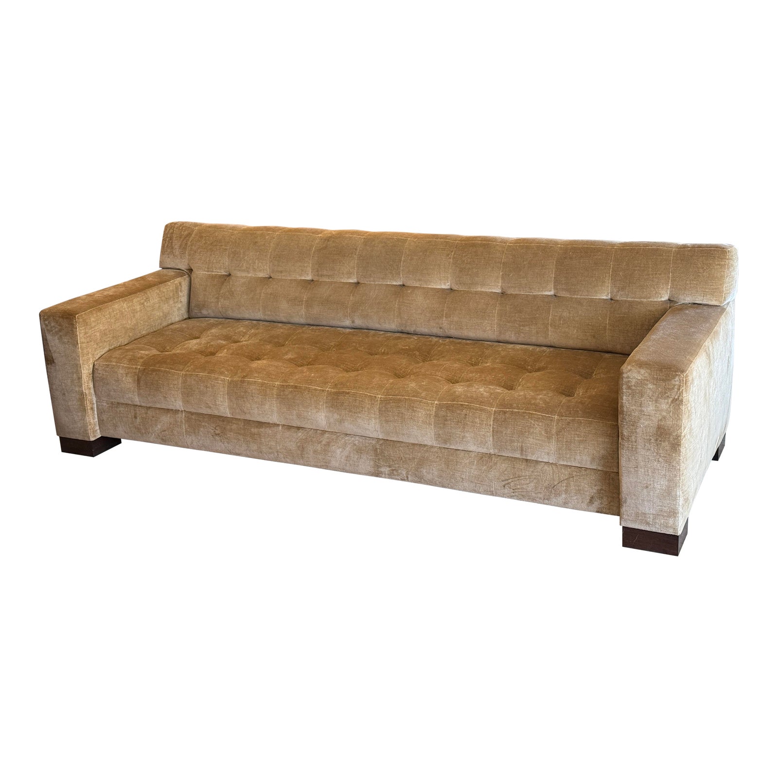 Marbello Design Fleetwood Button Tufted Sofa | Chairish