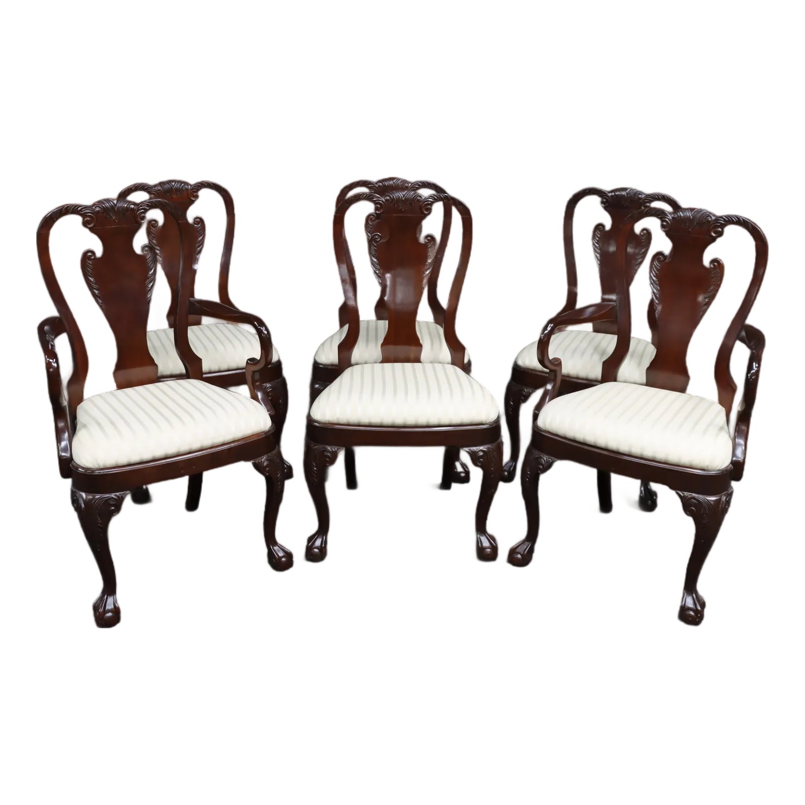Harden Charleston Collection Cherry Georgian Claw-and-Ball Dining ...