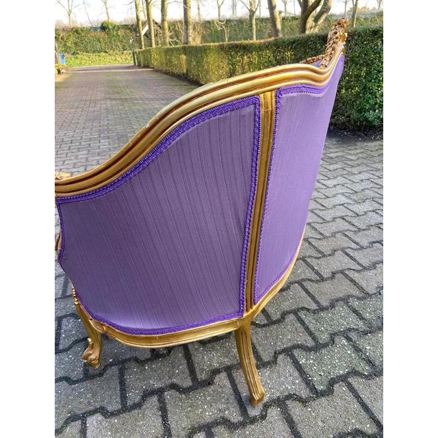 French Louis XVI Baroque Rococo Lounge Style Settee Loveseat | Chairish