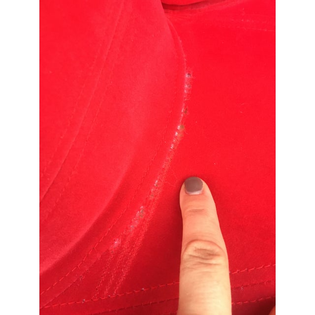 Vintage Contemporary Red Hand Chair- a Pair | Chairish